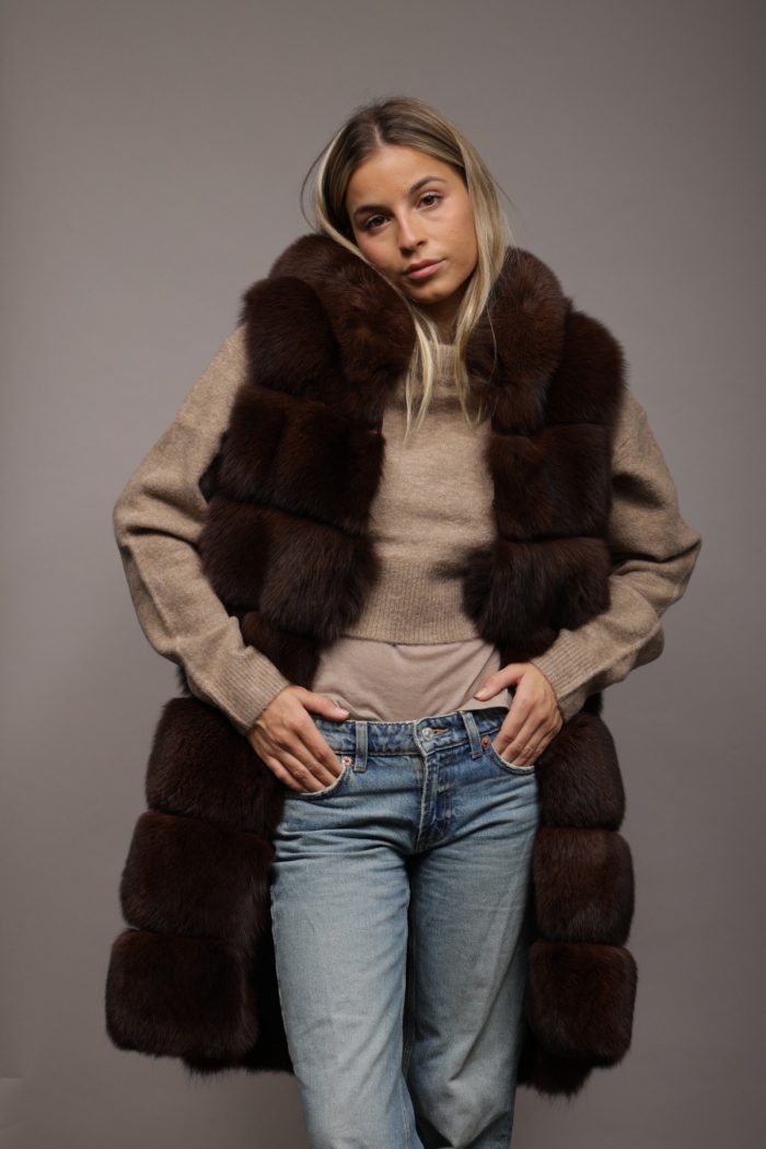 Chaleco de piel de zorro | Dulifurs